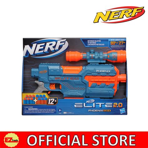 Nerf Elite 20 Phoenix Cs 6 Motorized Blaster 12 Darts 6 Dart Clip