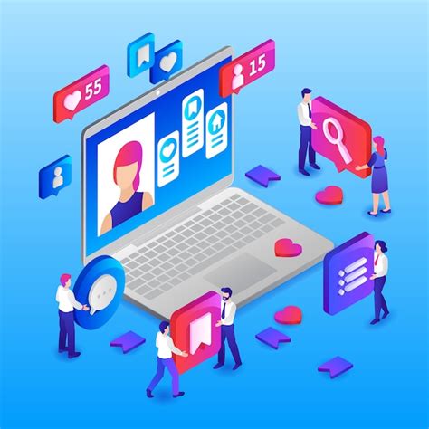 Premium Vector Social Media Notifications Composition