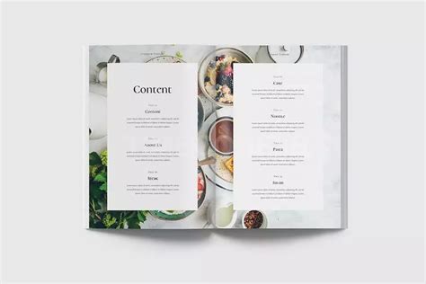 دانلود قالب آماده ایندیزاین کتاب آشپزی Cookbook Recipebook Template