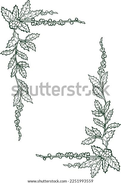 Vector Graphic Contour Frame Angular Sharp Stock Vector Royalty Free