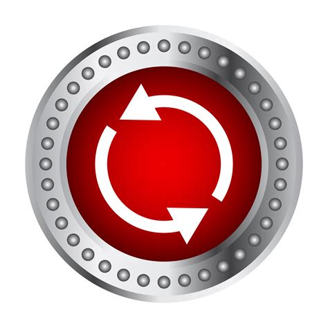 Refresh Button Refreshing Badge Restart Button Reboot Sign