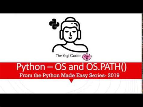 Python OS And Os Path YouTube