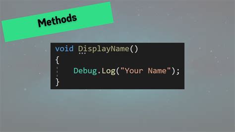 Unity For Beginners Methods YouTube