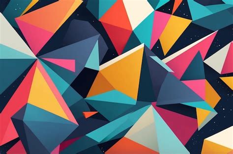 Premium Photo Realistic Geometric Shapes Background