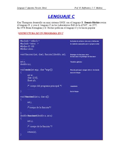 Libro Programacion C Pdf C Lenguaje De Programación Lenguaje