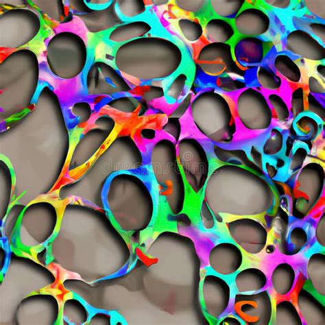 Abstract Colorful Network A Vibrant Digital Artwork Depicting A Complex Interconnected Network