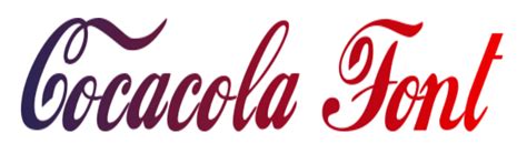 Coca Cola Font Free Download