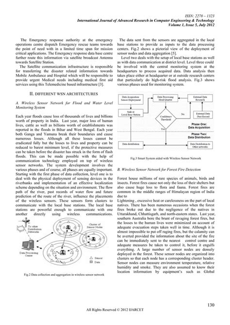 Wireless Sensor Networks For Disaster Managment Pdf