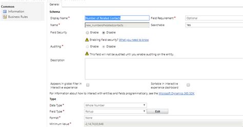 Microsoft Dynamics CRM XRM Rollup Fields