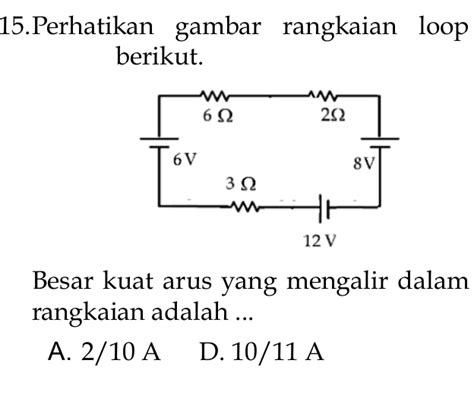 15 Perhatikan Gambar Rangkaian Loop Berikut Studyx 15 Perhatikan Gambar Rangkaian Loop Berikut Studyx