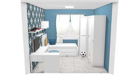 Quarto Gui De Ana Planta 3d Mooble