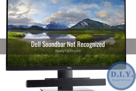 dell soundbar not working how to fix reset ready to diy