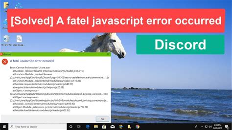 tutorial solución error discord no se puede encontrar el módulo