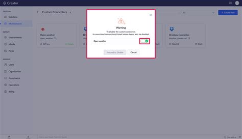 Manage Custom Connectors Zoho Creator Help