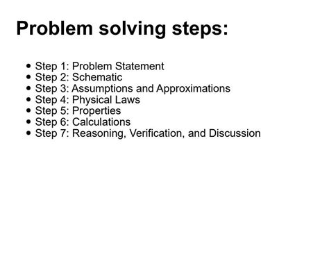 Solved Problem Solving Steps Step Problem Statement Chegg