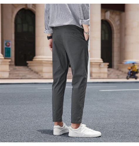 남자 캐쥬얼 면 바지 캐주얼팬츠 통 스판 슬랙스 9부 슬림핏 주니어 영룩 스트리트 별빛5 티몬