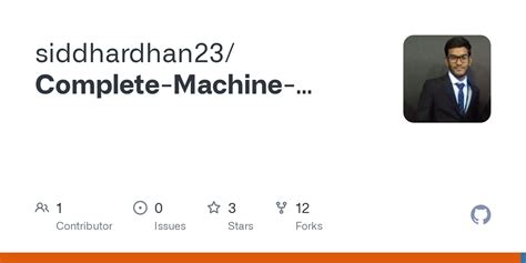 GitHub Siddhardhan Complete Machine Learning Course Part