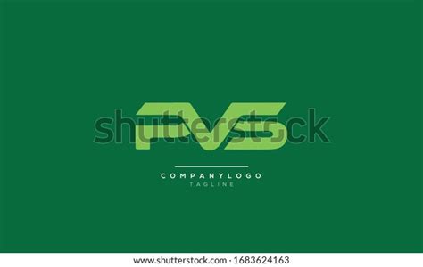 pvs letter logo design template vector stock vector royalty free