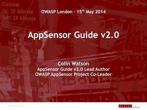 Pdf Appsensor Guide V2 Owasp€¦ · 2 Running Order Guide V2 0 Preamble Overview Illustrative