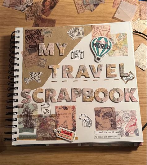 Travel Scrapbook Cover Diy Photo Book