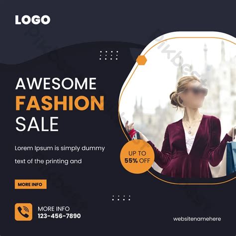 패션 판매 소셜 미디어 배너 디자인 템플릿 Png Eps 무료 다운로드 Pikbest