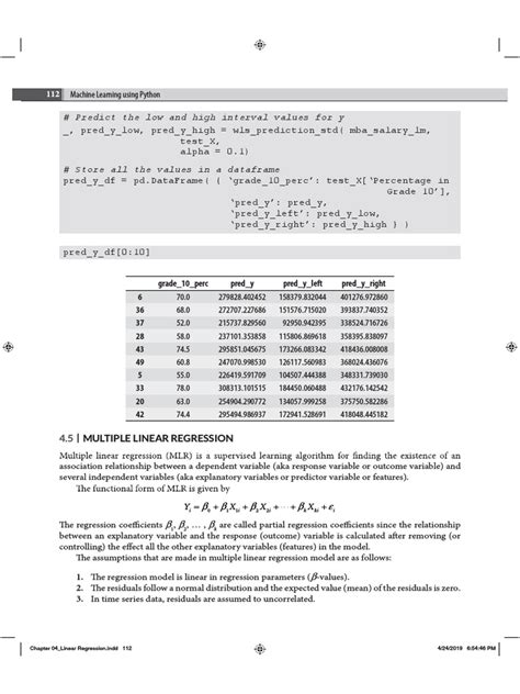 Multple Linear Regression Pdf Regression Analysis Errors And