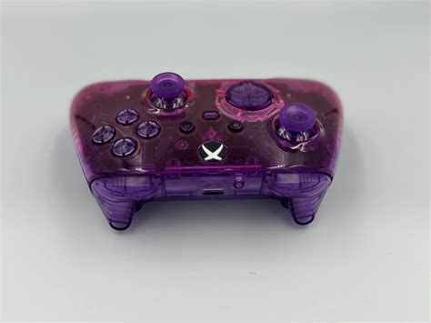 Custom Designed Gradient Translucent Purple Rose Xbox Series X S