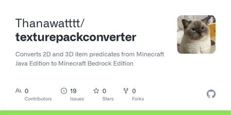 Github Thanawatttttexturepackconverter Converts 2d And 3d Item