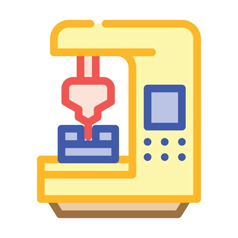 Cnc Computer Numerical Control Color Icon Vector Illustration Vector Art At Vecteezy