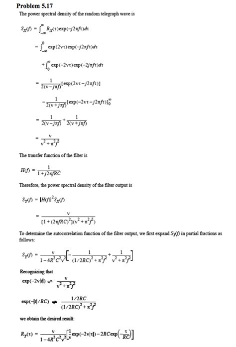 Solved A Random Telegraph Signal X Characterized By Chegg