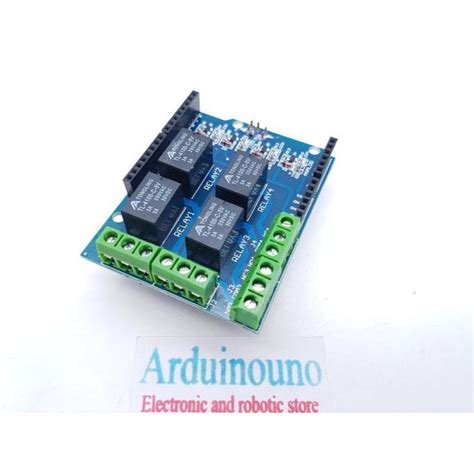 Jual Relay Shield V Channel For Arduino Uno Mega Expansion Board V Arnuno Ayo Beli