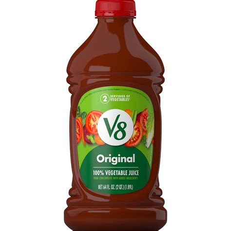 V8 Original 100 Vegetable Juice 64 Fl Oz Bottle Healthy Drink