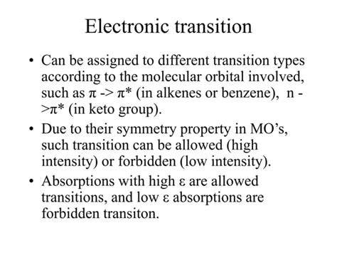 Electronic Spectroscopyppt Chemistry Science