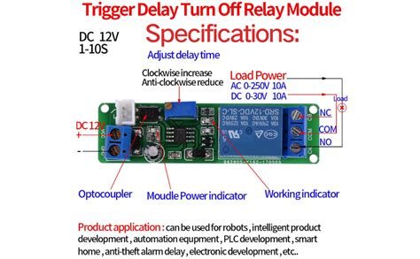 Amazon Com DC 12V Timer Module Adjustable Timer Delay Turn Off Module Timing Relay Time Switch