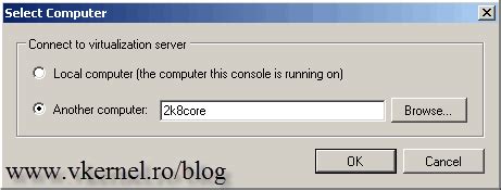 Manage Hyper V On Server Core From A Remote Console Adrian Costea S Blog