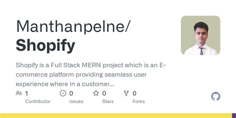Github Manthanpelneshopify Shopify Is A Full Stack Mern Project
