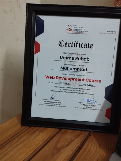 Webdevelopment Certificate Achievement Codingjourney Techskills