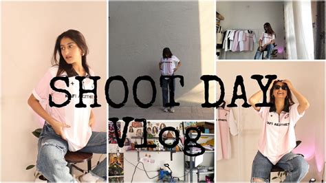 shoot day vlog srushti oza youtube