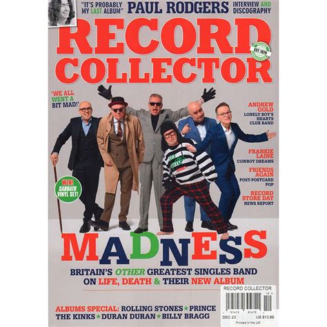 Record Collector Issue 551 December 2023 Madness Parasol Mail Order