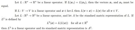 Solved Let Lr” R Be A Linear Operator If Lx1 Lx2