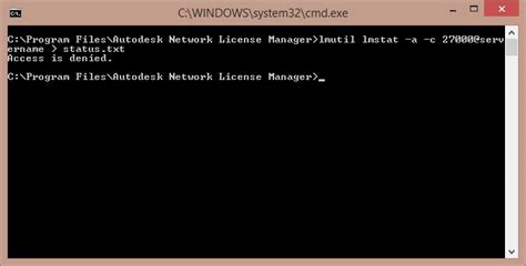 Solved Query The Network License Manager From Client Autodesk Community
