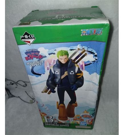 日本正版 金證 一番賞b賞 海賊王 未來島 索隆 公仔（盒況不好） 蝦皮購物