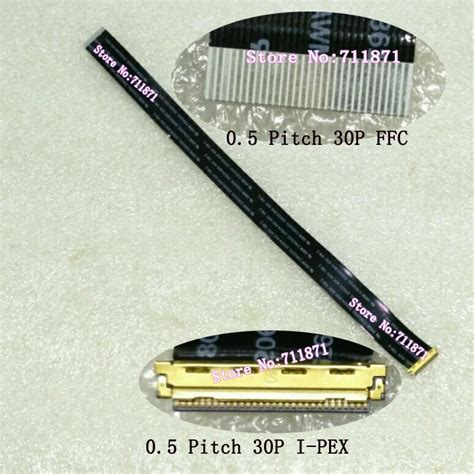 Mm Black Type A Pitch Pin EDP Screen Cable Line Spacing P I PEX FFC Cable P I
