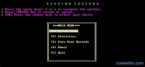 Typing Tutor Project In C Code With C
