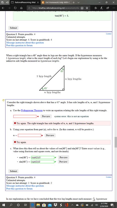 Solved 5 Rational Reasoning Imat X C Get Homework Help With