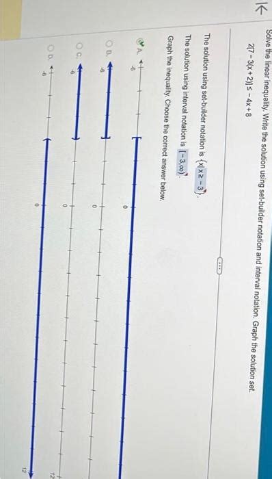 Solved Solve The Linear Inequality Write The Solution Using Chegg Com