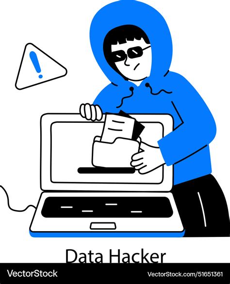 Data Hacker Royalty Free Vector Image Vectorstock