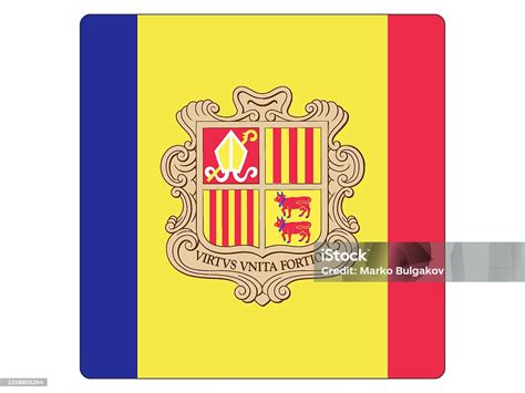 National Flag Of Andorra Stock Illustration Download Image Now All