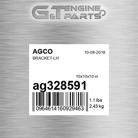 Ag328591 Bracket Lh Fits Agco New Oem