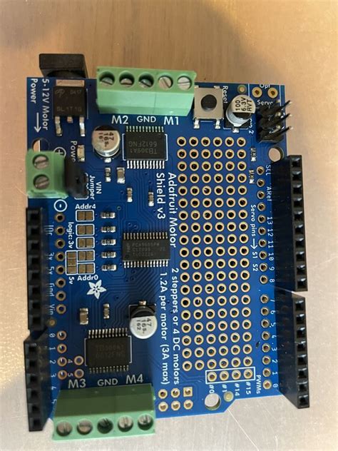 Adafruit V Motor Shield Programming Arduino Forum